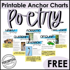 Teaching Poetry with Free Anchor Charts