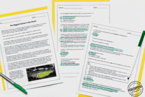 Analyzing Two Texts for the State Reading Test