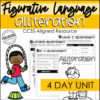 Figurative Language Complete Units Bundle | Worksheets, Mini-Lesson, Anchor