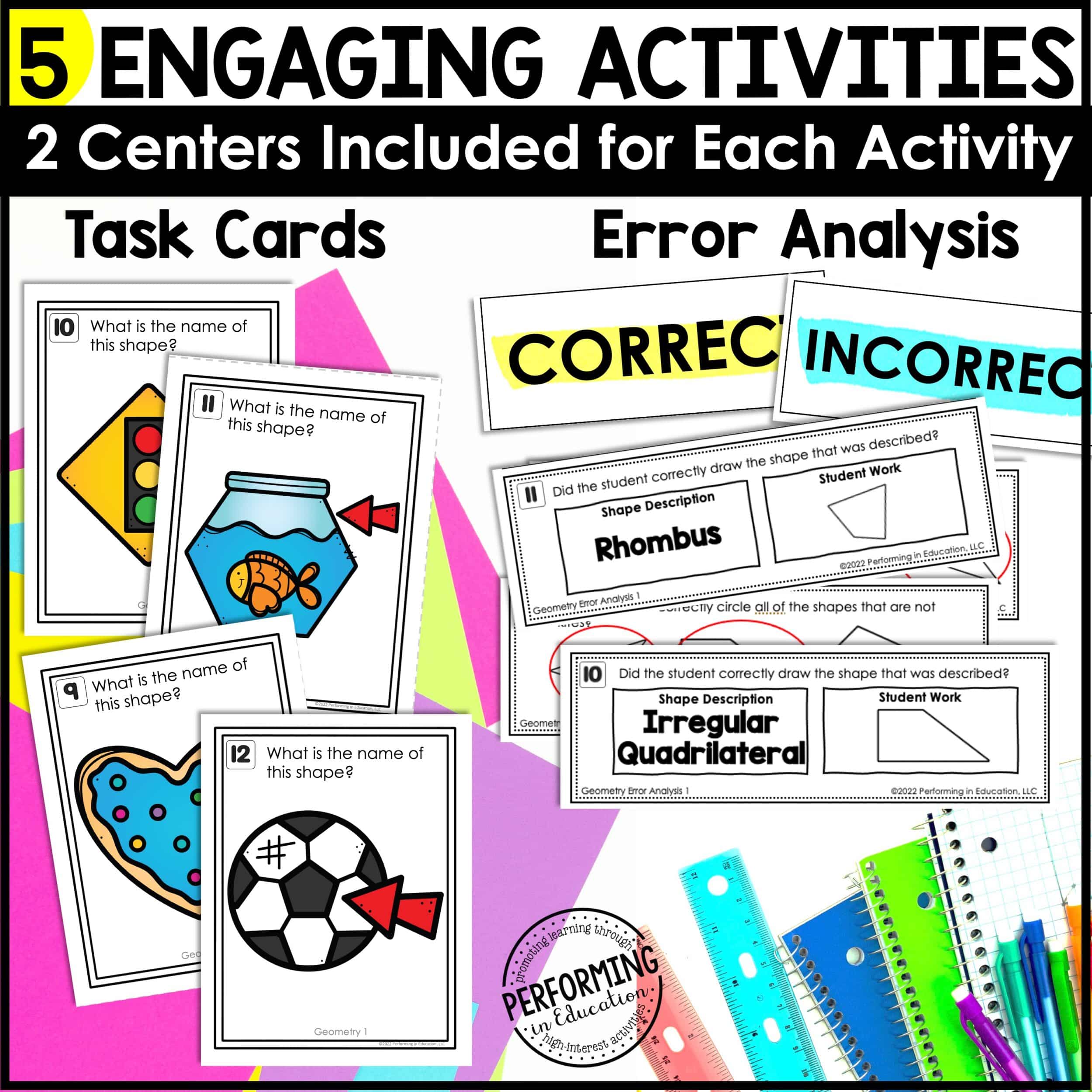 3rd Grade Math Centers 10 Geometry Centers Quadrilaterals 3rd Grade Math Centers 10 Geometry Centers Quadrilaterals