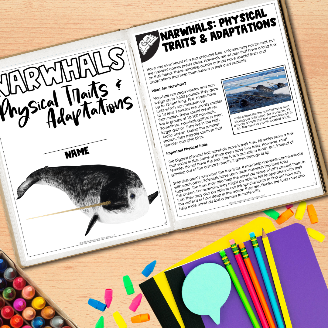 Free Science Unit for Teaching Animal Adaptations and Physical Traits